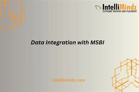 Data Integration With Msbi Intelli Mindz