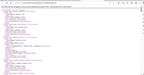 how to download the tally xml edi file in the fresa application
