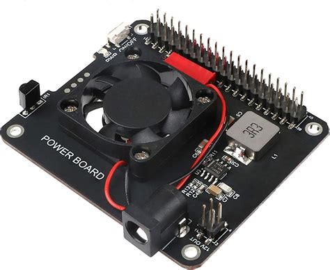 Makerfocus Raspberry Pi 4 電源擴充板 Dockerpi 電源板 20w 5v 4a 電源安全關機 附散熱風扇紅外線遙控器 相容於