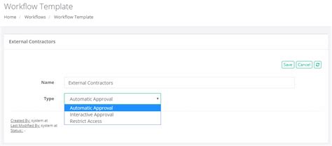 Workflow Template Type Selector Xton Technologies