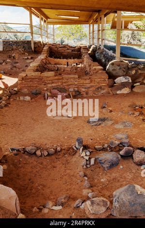 Ruins Of Original Pueblo Anasazi Home Site Anasazi State Park Museum