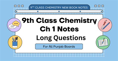 9th Class Chemistry Notes Mcqs Longs Shorts New Book