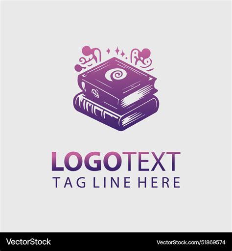 Open Book Logo Royalty Free Vector Image Vectorstock