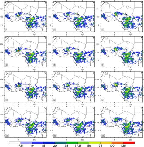 24 H Accumulated Rainfall Difference Between Wrf Simulated Result And