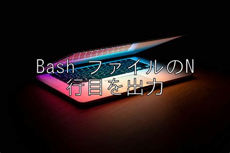 Bash ファイルのn行目を出力