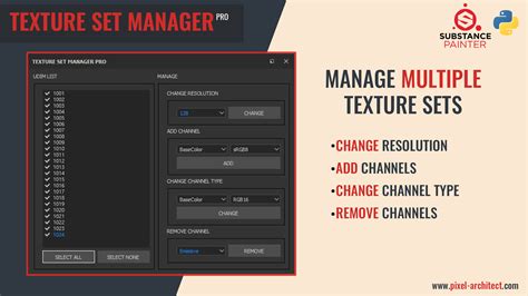 Texture Set Manager Pro Substance Flippednormals