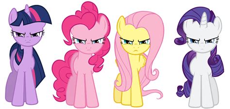 Mane 4 Glared 3 By Daltlsmith On Deviantart