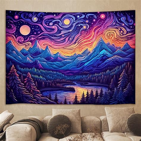 Psychedelic Tapestry Etsy