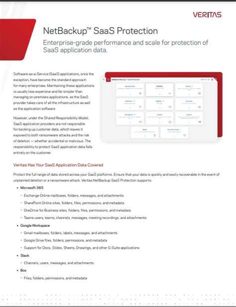 Veritas Technologies Data Protection Backup And Recovery Carahsoft