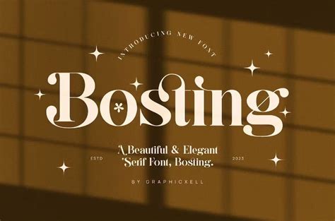 Bosting Font Freedafonts