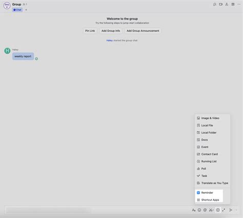 Use Message Shortcuts Or Menu To Open Apps