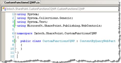 Extending Content Query Web Part XSLT With Custom Functions Waldek