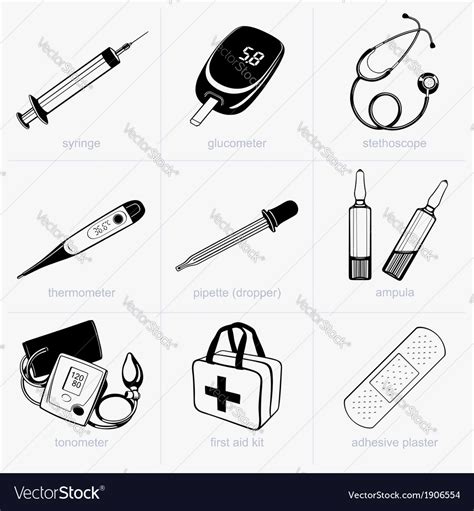 Medical Equipment Royalty Free Vector Image Vectorstock