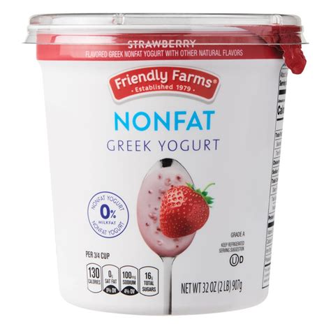 Friendly Farms Nonfat Strawberry Greek Yogurt Same Day Delivery Or