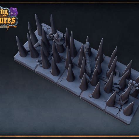 3d Printable Spikes Trap By Jacob Olsson Roleplaying And Miniatures
