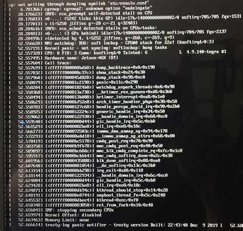 unbalanced cpu usage cpu stalls and reboots jetson agx xavier nvidia developer forums