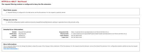 C Cant Serve Some File Extensions From Net Core Local Server Even