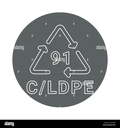 Composites Recycling C Ldpe 91 Line Icon Consumption Code Editable
