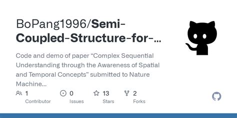 Github Bopang1996semi Coupled Structure For Visual Sequental Tasks