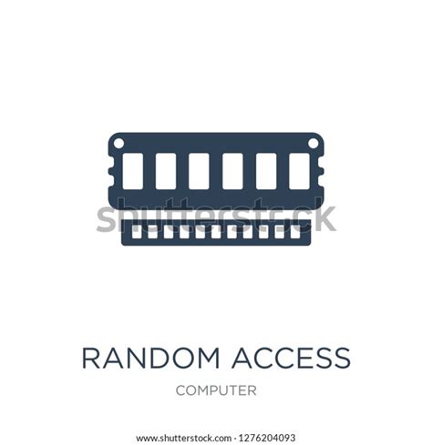 Random Access Memory Chip Icon Vector Stock Vector Royalty Free