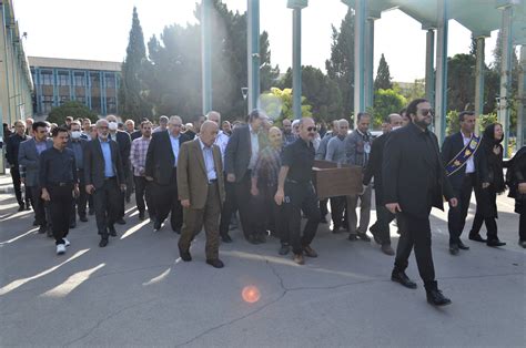 تشییع پیکر استاد فقید مرحوم دکتر رامین حیدری عضو هیات علمی گروه قلب در