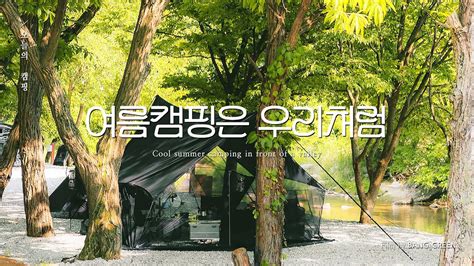여름의 맛 계곡캠핑 │ 벌레없이 산뜻하게 캠핑을 즐기는 방법 │ 4k Camping Vlog 양평 온누리캠핑장