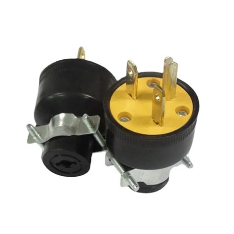 새로운 미국 6 15p 15a Nema 미국 잠금 산업 플러그 남성 여성 이동식 전력 변환기 Triprong 온라인 배선 소켓 6 15r전기플러그 Aliexpress