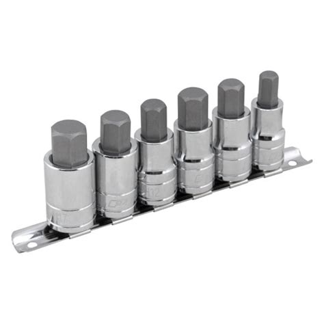 Performance Tool® W38886 12 Drive Saemetric Hex Bit Socket Set 6 Pieces