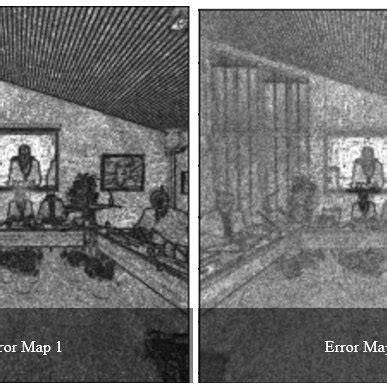 Error Maps Of Two Example Distorted Images Download Scientific Diagram