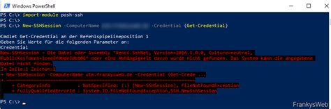 Quicktipp Posh Ssh Modul Auf Windows Server Frankys Web