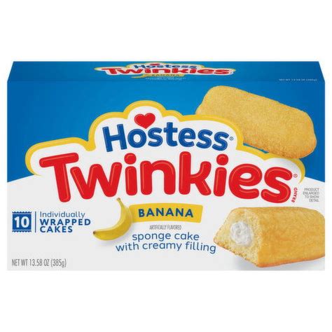 Hostess Sponge Cake With Creamy Filling Banana Super 1 Foods