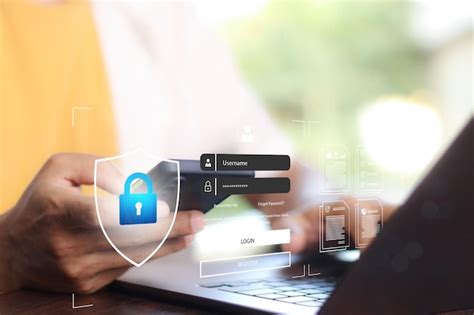 Premium Photo Cyber Security And Security Password Login Online Concept Hands Typing Username