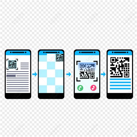 Qr코드 결제 순서도 돈 일러스트 바코드 일러스트 학교 일러스트그래픽디스플레 Png 일러스트 무료 다운로드 Lovepik