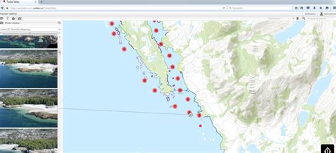 Screenshot Of The Ests Webmapping Application Including Pictures And
