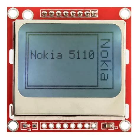 Display Lcd 5110 84x48 Vermelho Para Nokia E Arduino