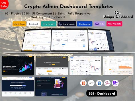 fully responsive crypto dashboard with crypto admin ui kit
