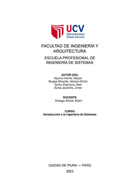Cuadro Comparativo Facultad De IngenierÍa Y Arquitectura Escuela Profesional De IngenierÍa De