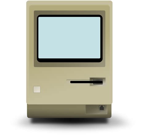 Clipart Macintosh 128k Cpu Only