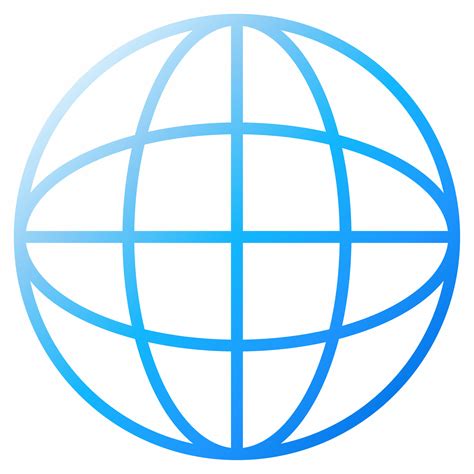 Internet Icon Isolated Vector Illustration Simple Blue Internet Web