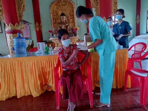 ပေါက်တောမြို့နယ်၌ အသက် ၁၈ နှစ်နှင့်အထက် ဦးတည်အုပ်စုတွင် ပါဝင်သူများအား သတ္တမအသုတ် ဒုတိယ အကြိမ်အဖ