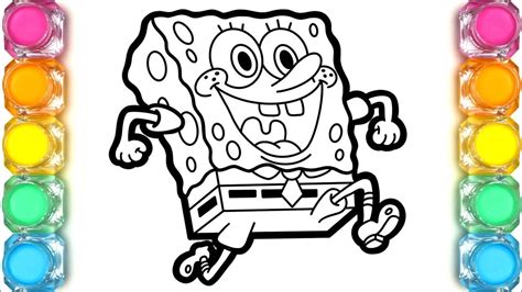 Keren Menggambar Dan Mewarnai Gambar Spongebob Squarepants Melukis