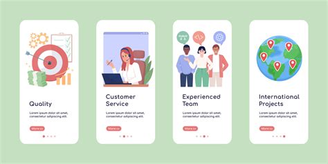 Choose Right Company Onboarding Mobile App Screen Flat Template
