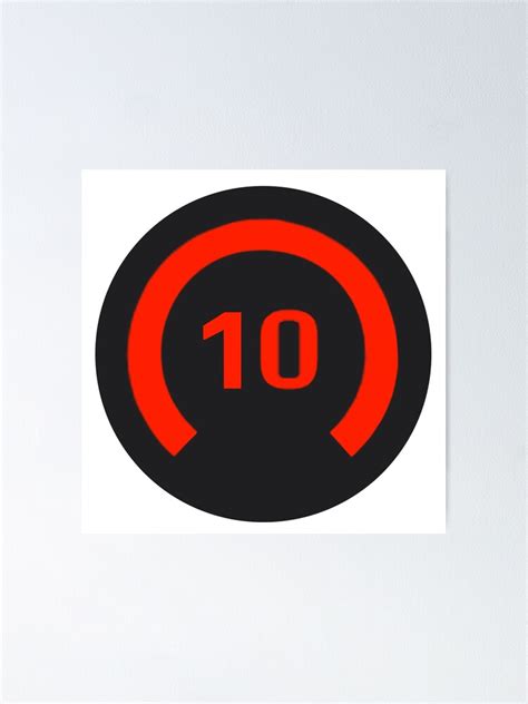 Level 10 Rank Cs Go Faceit High Resolution Poster For Sale By Limiteddesigns Redbubble