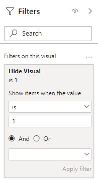 Show Or Hide A Power BI Visual Based On Selection Excelerator BI