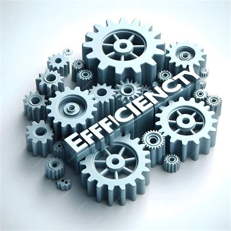 Efficiency Concept 3d Interlocking Gears And Cogs Icon On White Background Premium Ai