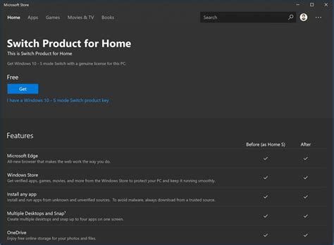 Выйти из S режима в Windows 10 можно будет с помощью Microsoft Store Community