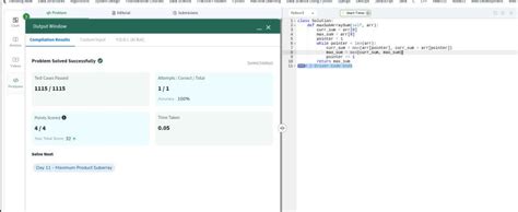 160daysofcode Geeksforgeeks Dsa Python Kadanealgorithm