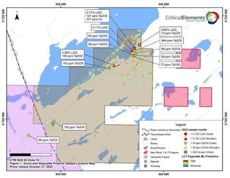 Critical Elements Lithium Discovers New Lithium Tantalum Showings With