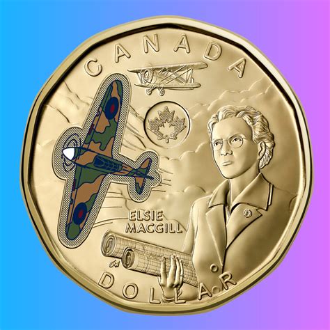 6 Coin Set Canadian Collectors T Set Coloured Uncirculated Coins