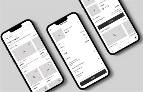 E Commerce Wireframe Behance